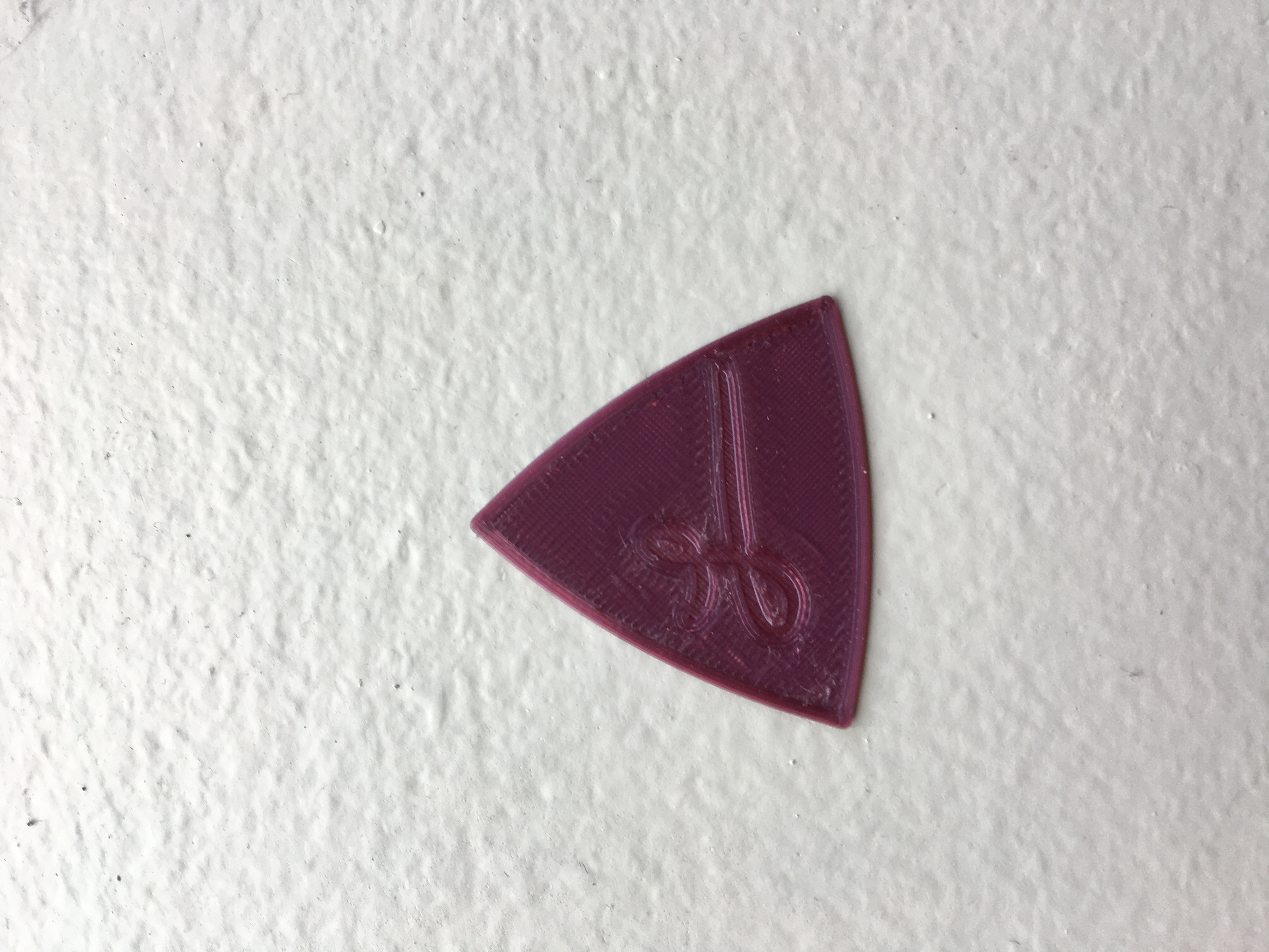 Pointy Triangle Guitar Pick by Mr. Wayne | Download free STL model ...