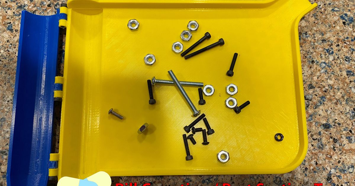 Pill Counting / Part Sorting Tray by ericsnis | Download free STL model ...