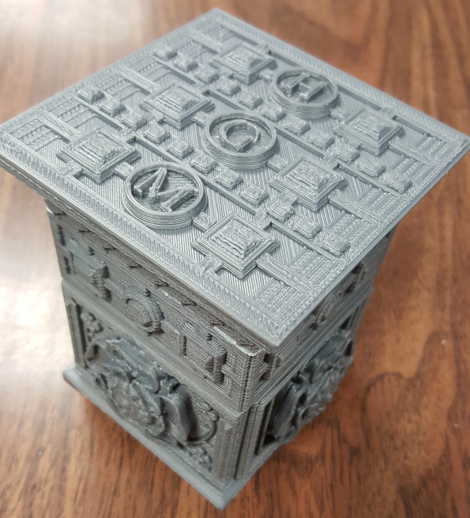 Top with Space for Initials for The Tudor Rose Box (with secret lock ...