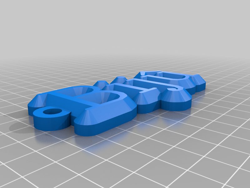 Bijû name keychain by Fujin Raijin | Download free STL model ...