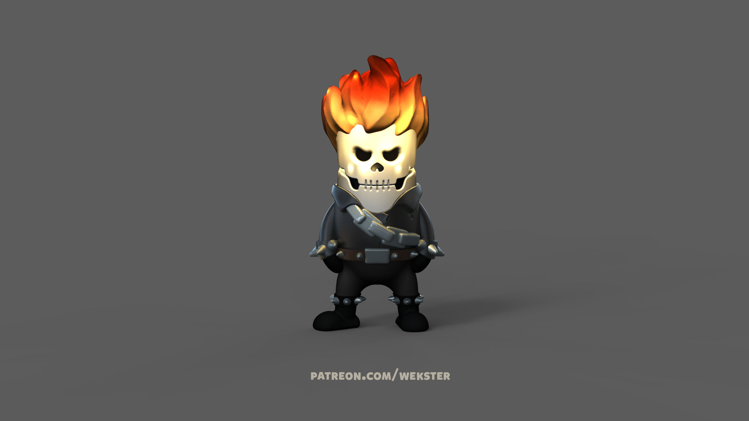 Mini Ghost rider - Single and multimaterial by Wekster | Download free ...