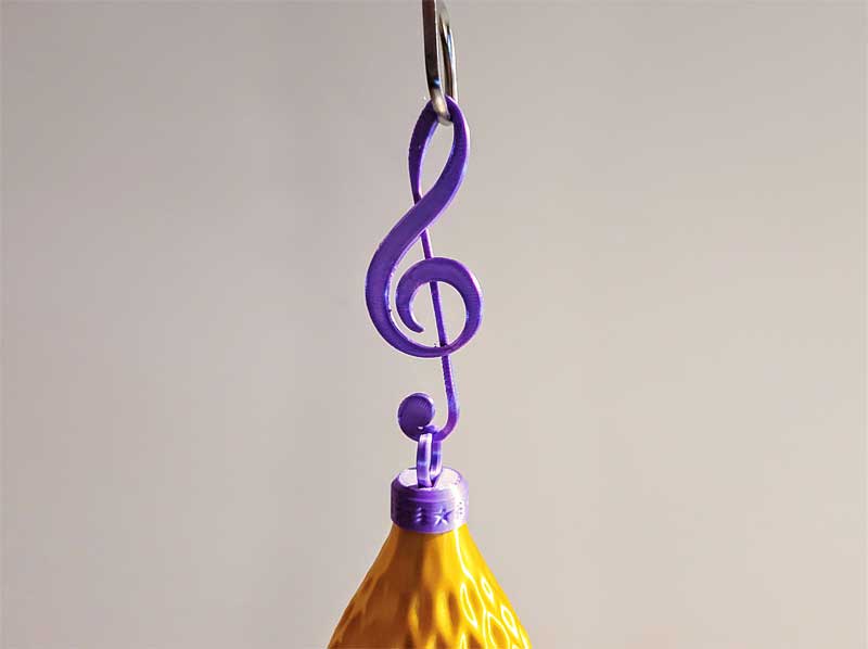 Clef shaped safety pin ornament hook by Tomek | Download free STL model ...