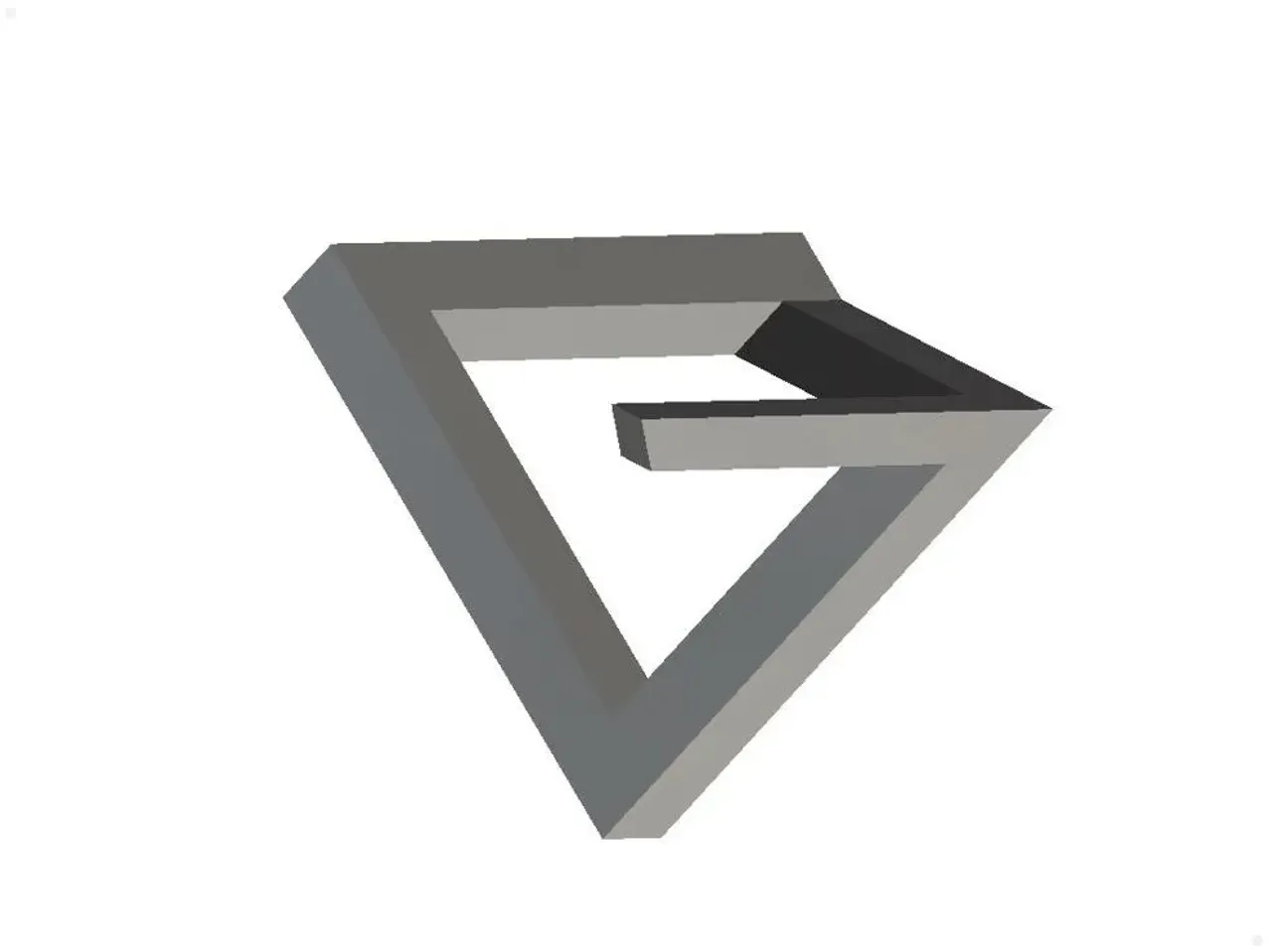 Penrose Triangle in real life by Referentiel | Download free STL model ...