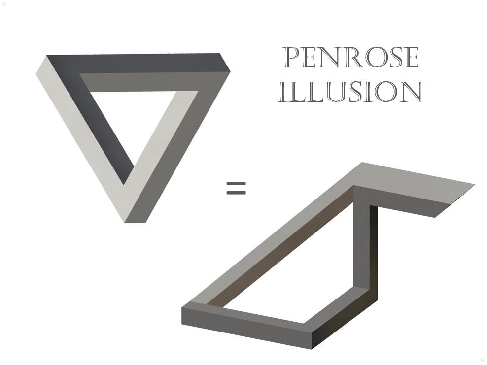 Penrose Triangle in real life by Referentiel | Download free STL model ...