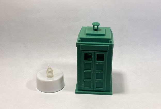 Tea Light in a Tardis by rreibel | Download free STL model | Printables.com