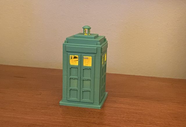 Tea Light in a Tardis by rreibel | Download free STL model | Printables.com