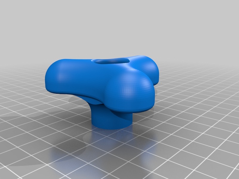 Curvy Star Knob V3 1/4 by Zach Scott | Download free STL model ...
