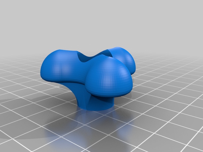 Smooth n' Curvy Star Knob 1/4 x 20 by Zach Scott | Download free STL ...