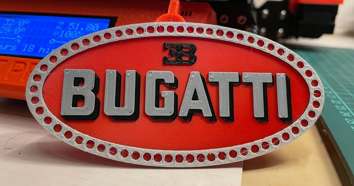 Bugatti - Logo by Chris | Download free STL model | Printables.com