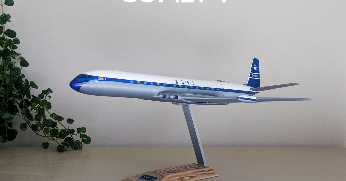 De Havilland Comet 4 - 1:100 by CLERX | Download free STL model ...
