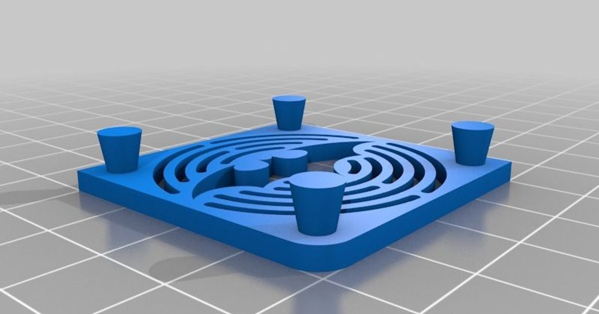 40mm Fan Guard - Batman Bat Signal - REMIX for Stock Ender 3 Fan by ...