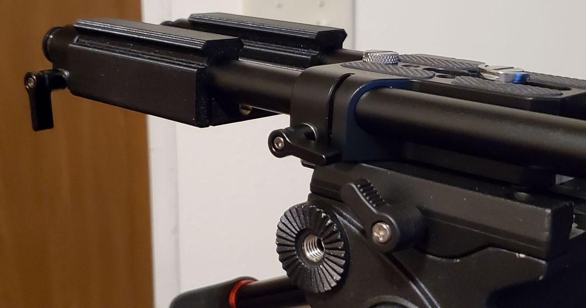 15 mm Rail to dual NATO Rail Adapter 75 mm, v3 by AdamStanislav ...