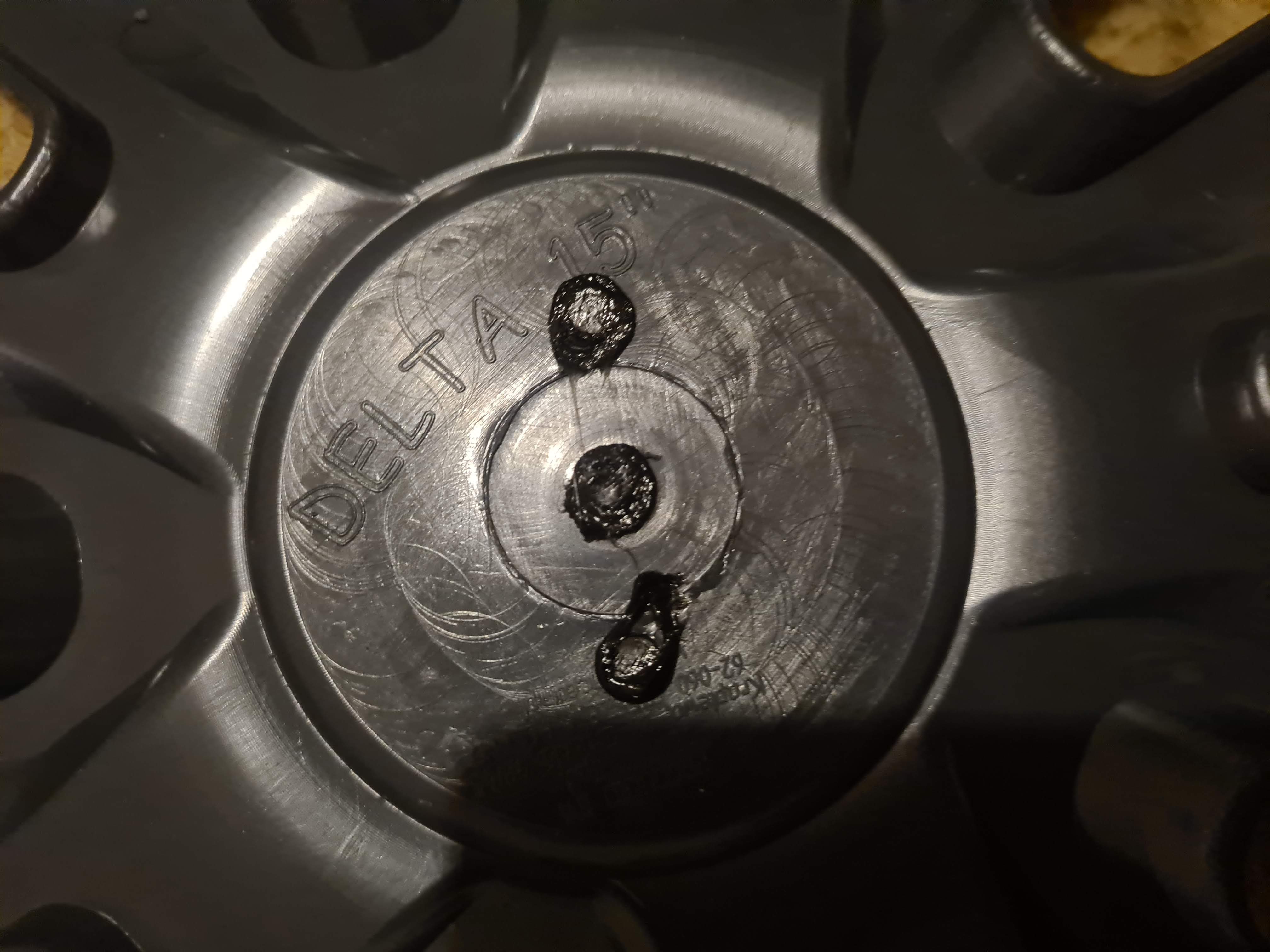 Toyota logo covers for 15" hubcaps by Jestic, model Delta Black by KorA ...