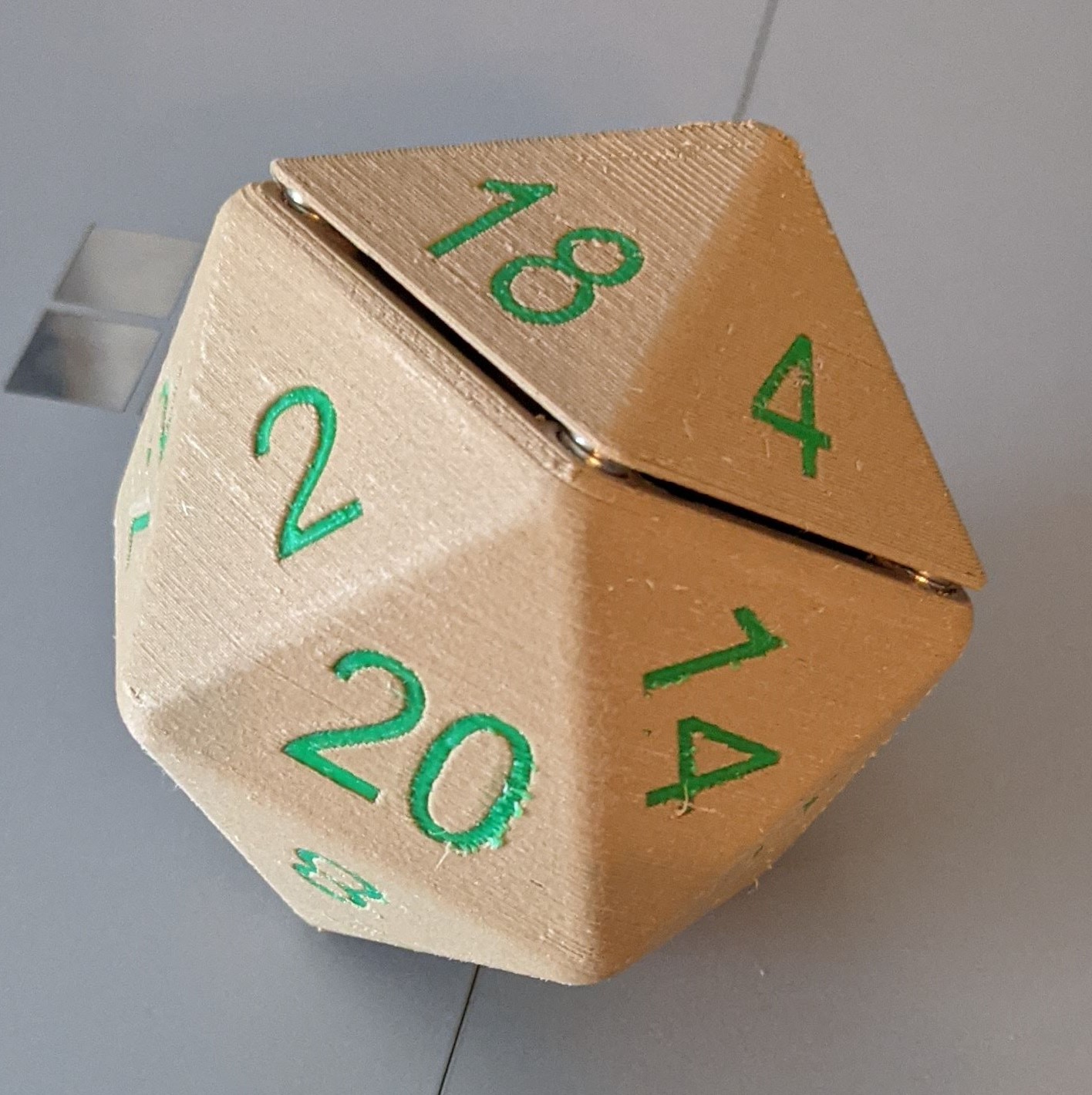 d20 Dice Box Multi-Material Capable by Adam | Download free STL model ...