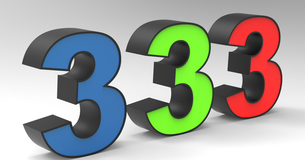 Luminous number series by Jarda Linek | Download free STL model ...