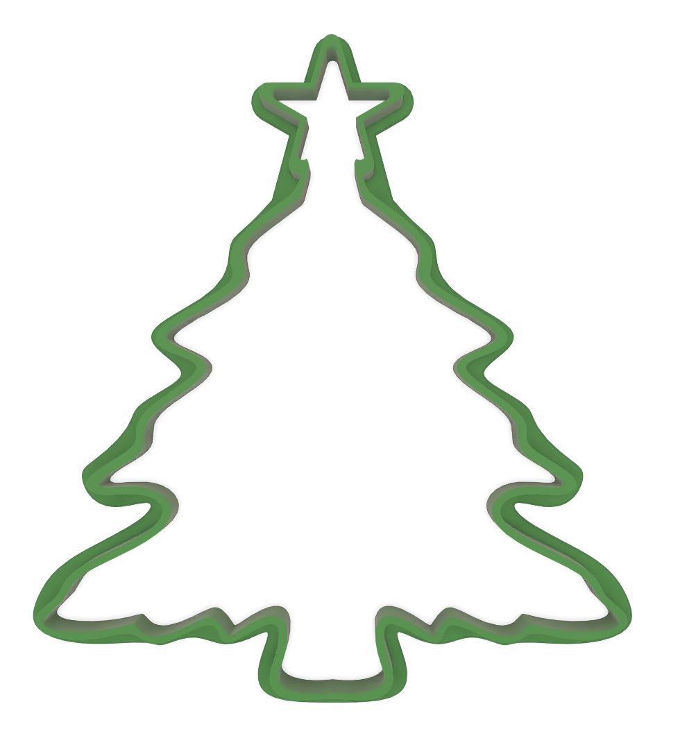 Cookie Cutter - Christmas Tree by Peter C | Download free STL model ...
