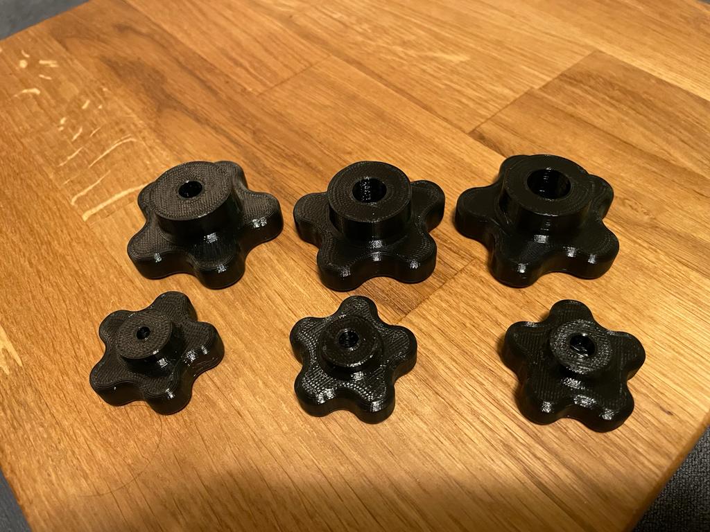 star grip / Sterngriff M3, M4, M5, M6, M8, M10 von genja | Kostenloses ...