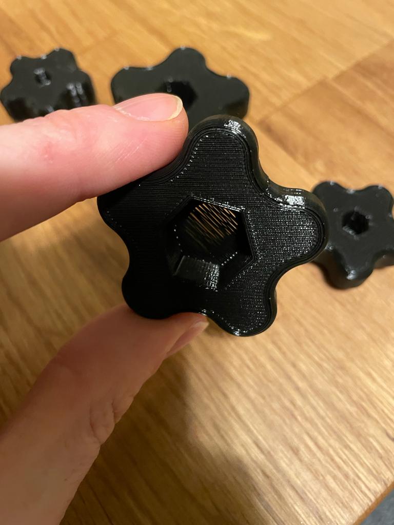 star grip / Knob / Sterngriff M3, M4, M5, M6, M8, M10 von genja ...