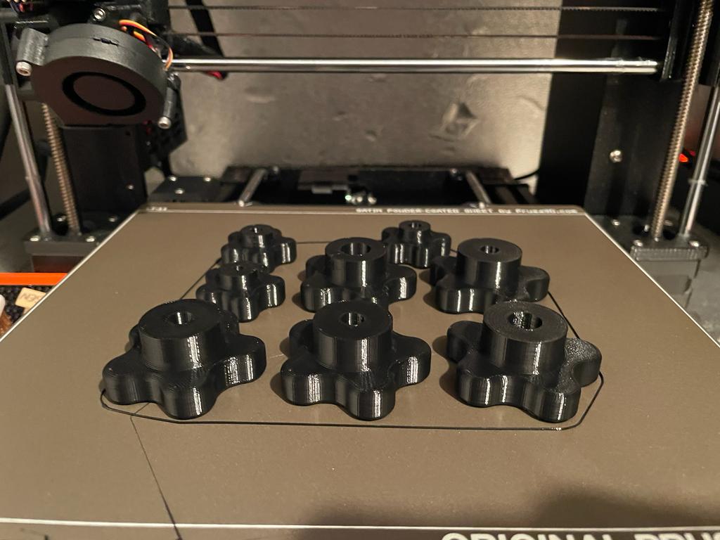star grip / Knob / Sterngriff M3, M4, M5, M6, M8, M10 by genja ...