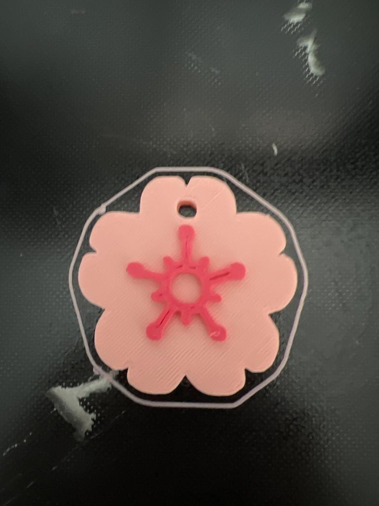 Sakura Keychain by PrintyStar | Download free STL model | Printables.com