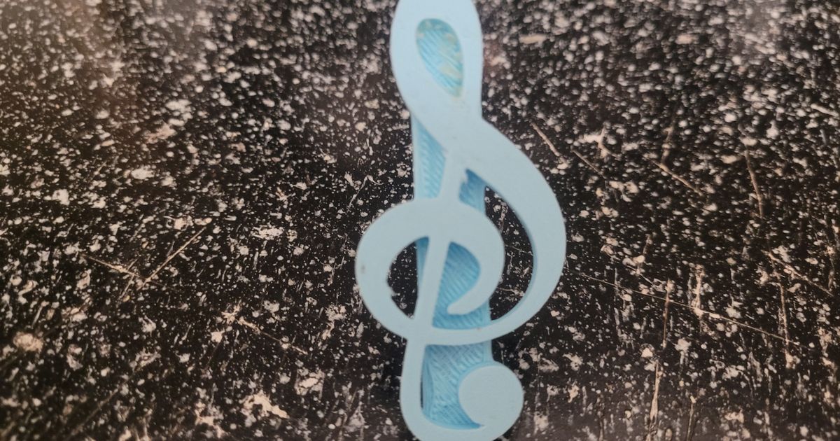 Treble Clef Cookie Stamp by MarkNo.1 | Download free STL model ...
