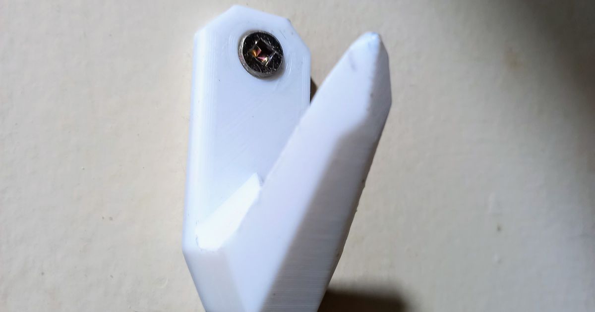 Faceted Modern Hook by 3DPRINTERDUDE | Download free STL model ...