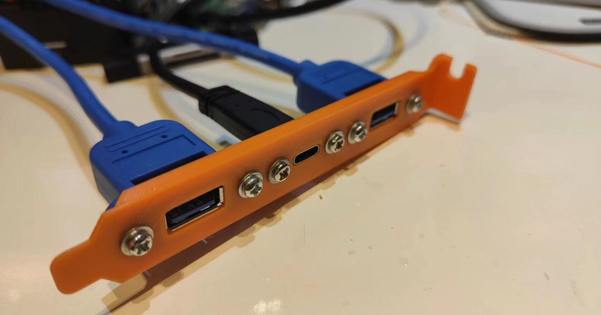 PCIE slot USB 1C2A by linlunson | Download free STL model | Printables.com