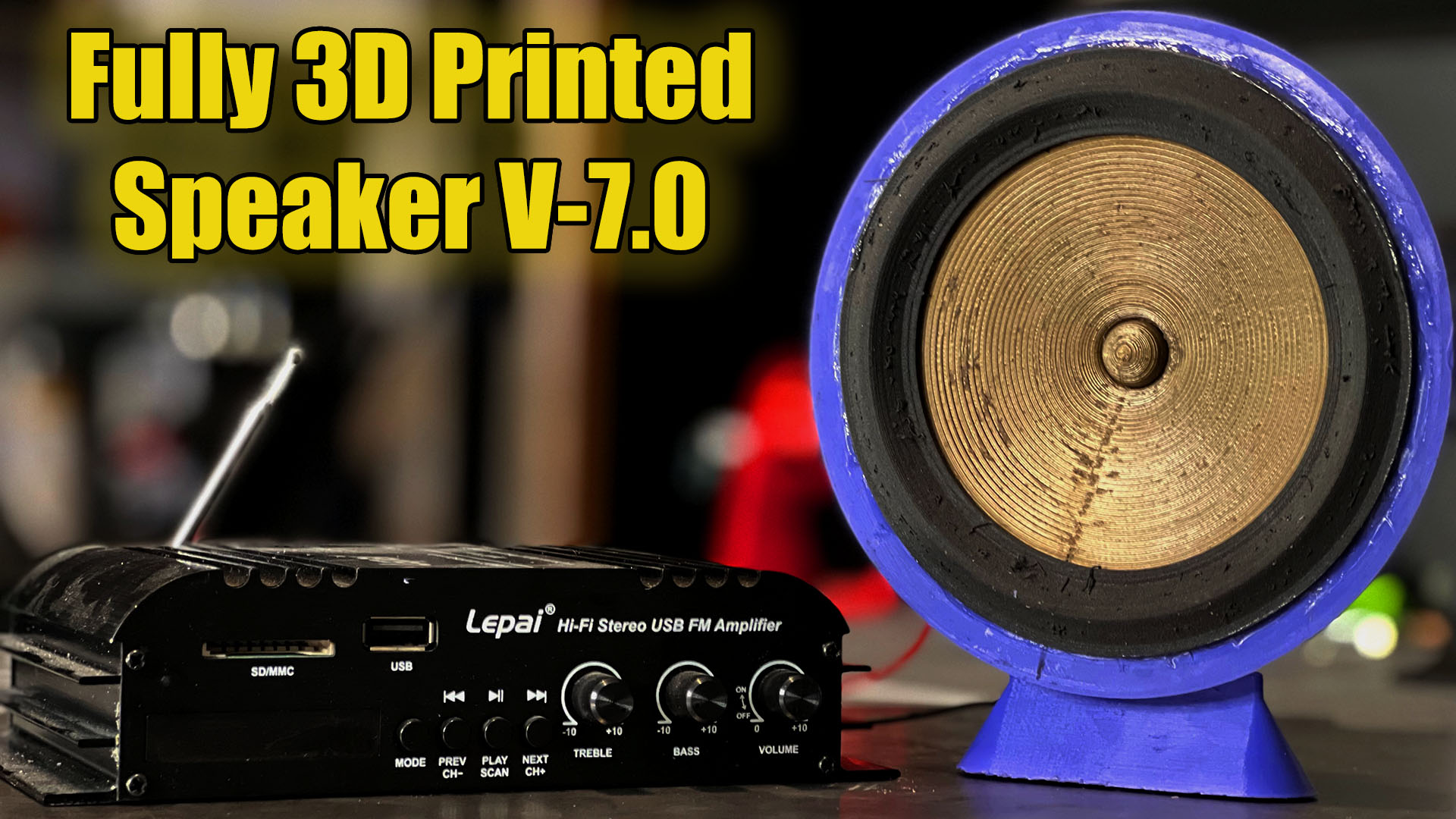 3D Printed Speaker V7.0 by ElectricOasis | Download free STL model ...