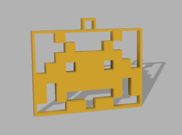 Space Invaders Christmas Tree Hanger by NilsGFX | Download free STL ...