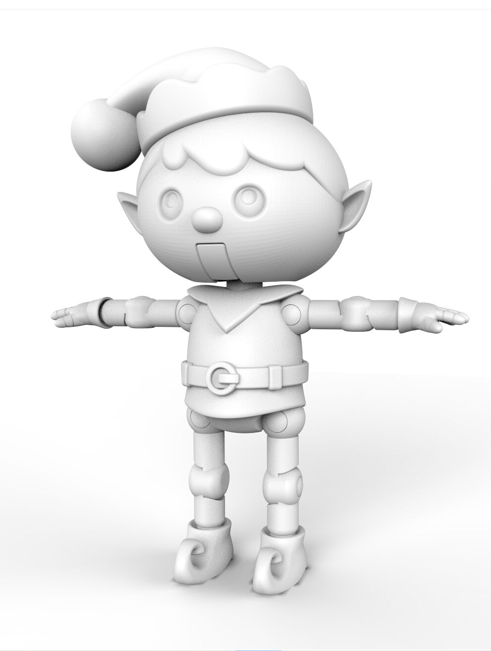 Christmas Elf Action Figure by Eric Chan | Download free STL model ...