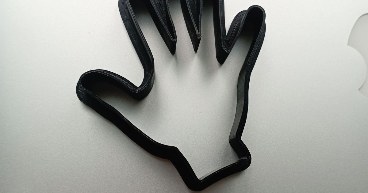 Hand cookie cutter by Wakahiru_me | Download free STL model ...