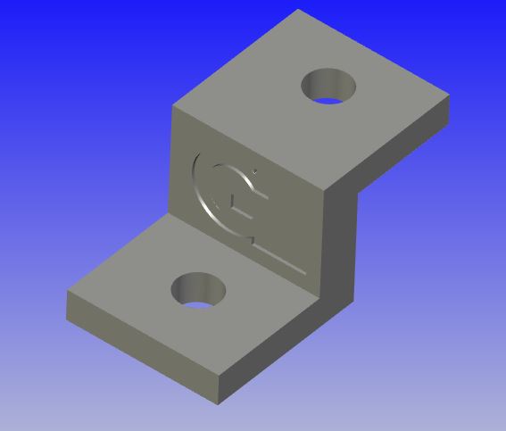 3/4" Bracket for Plywood mount 1/4"=M6 hole (3/4"=18mm) /膠合板支架/पलईवड ...
