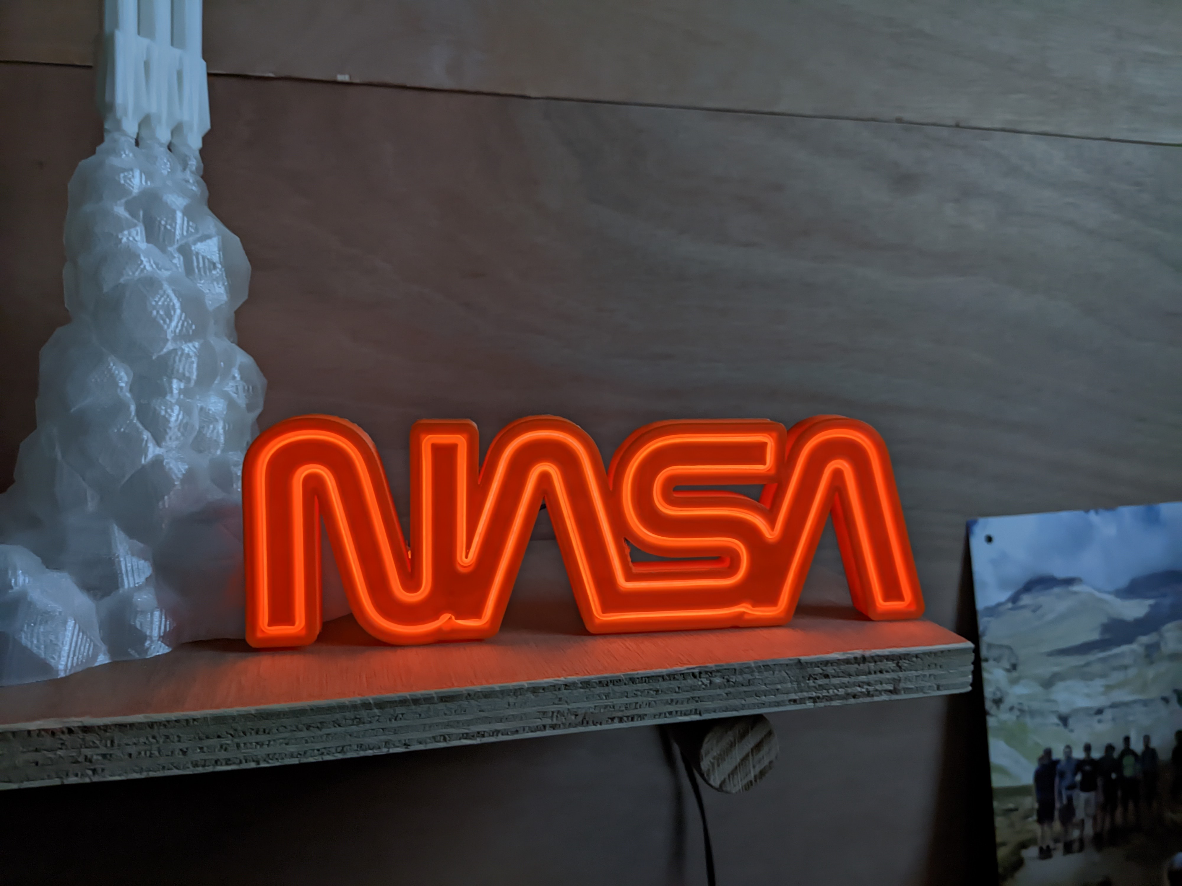 NASA neon with EL wire by dennisjanssen | Download free STL model ...