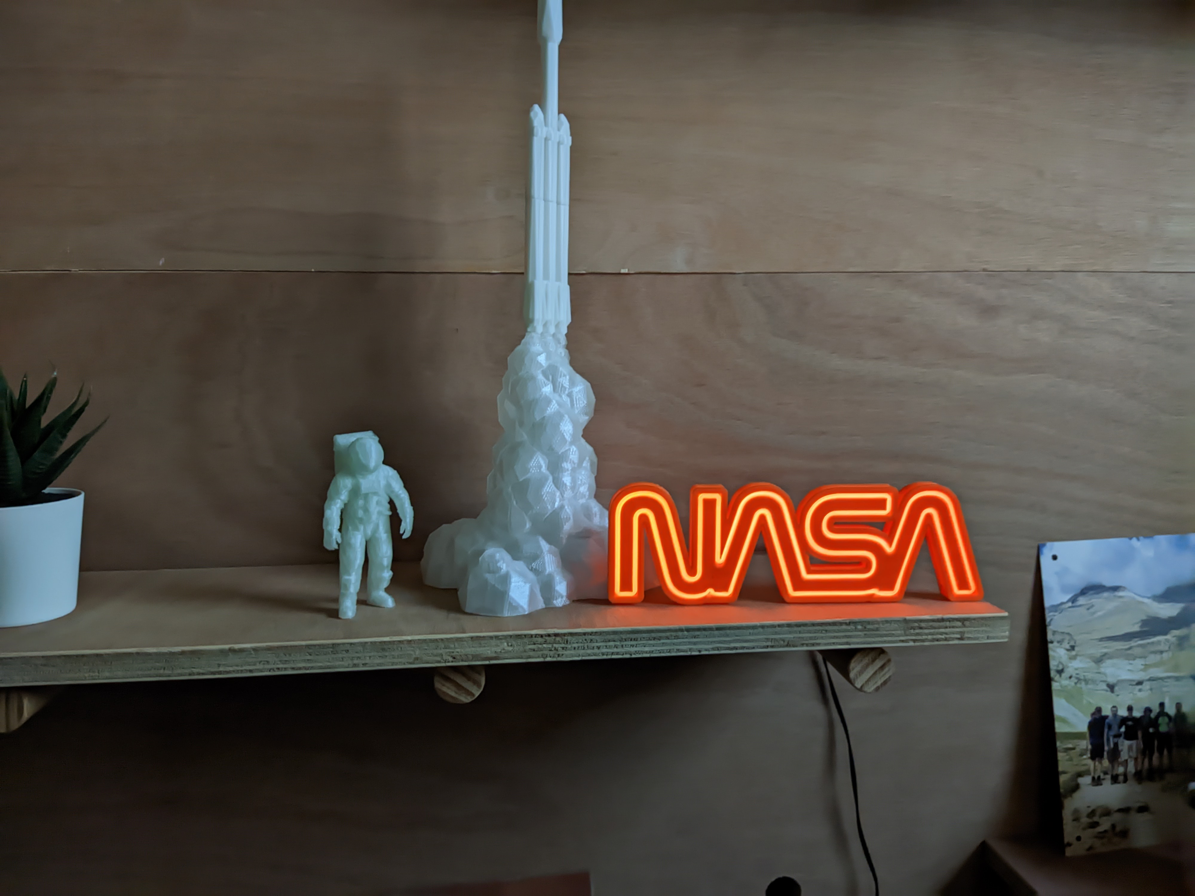NASA neon with EL wire by dennisjanssen | Download free STL model ...
