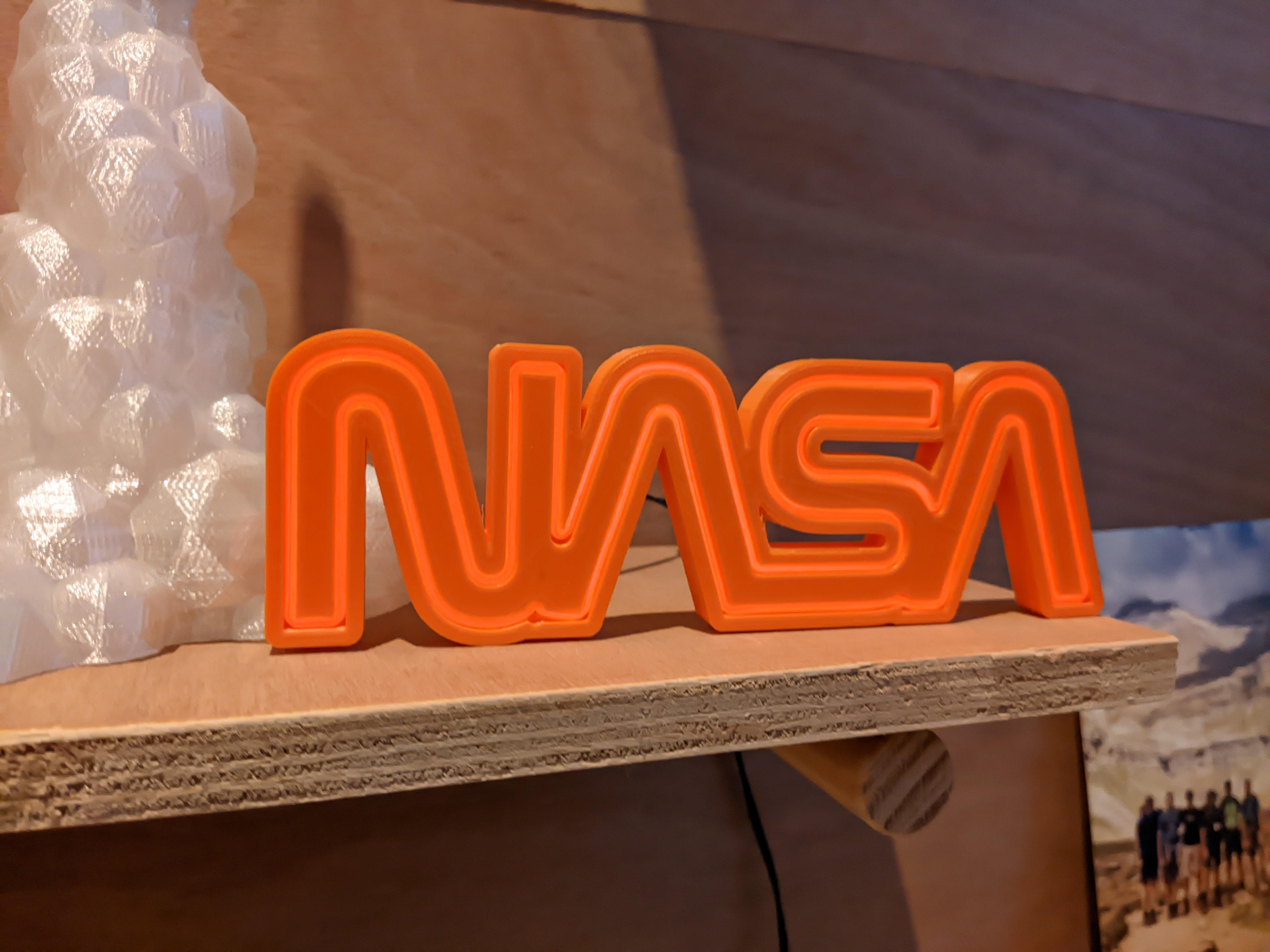 NASA neon with EL wire by dennisjanssen | Download free STL model ...