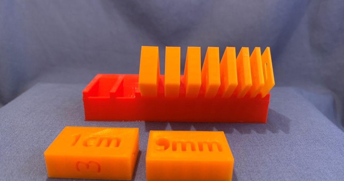 Measurement Spacers & Desktop Holder by WiDJiX | Download free STL ...