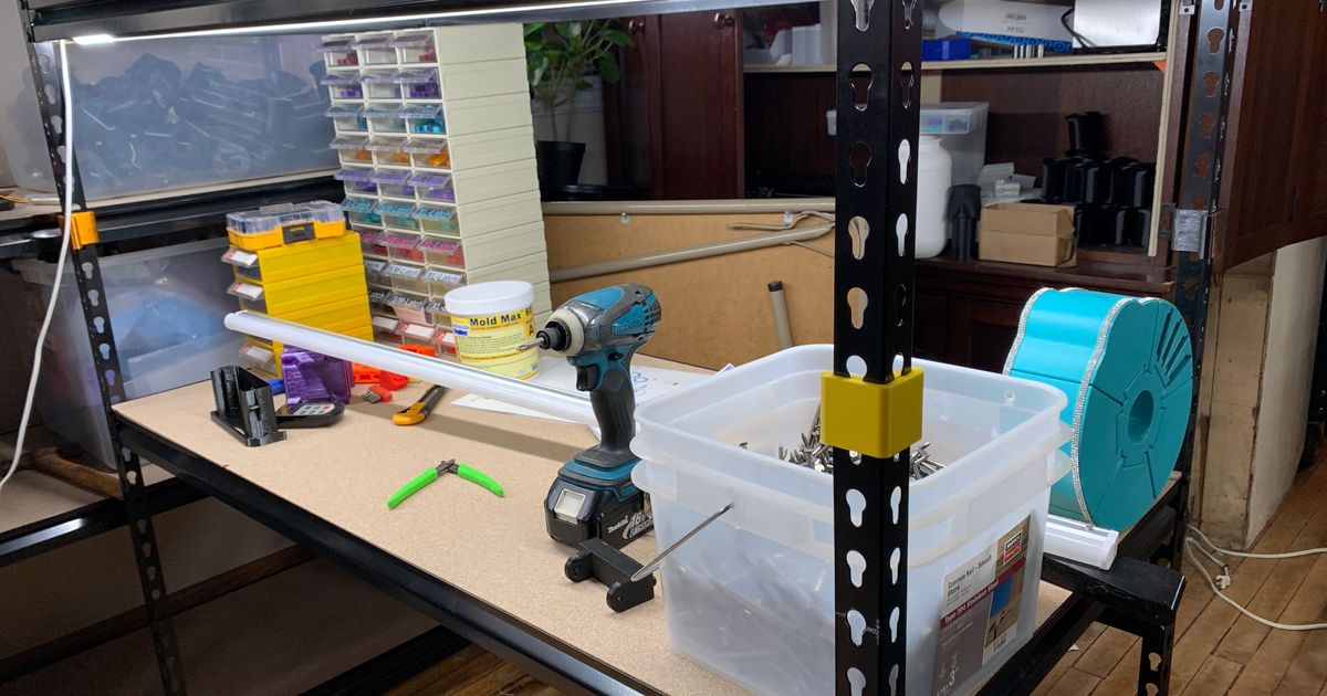 Muscle Rack post connector and feet by Galoreous | Download free STL ...