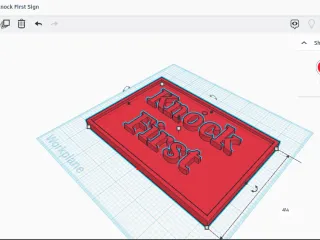 Knock First Sign by Jack G | Download free STL model | Printables.com