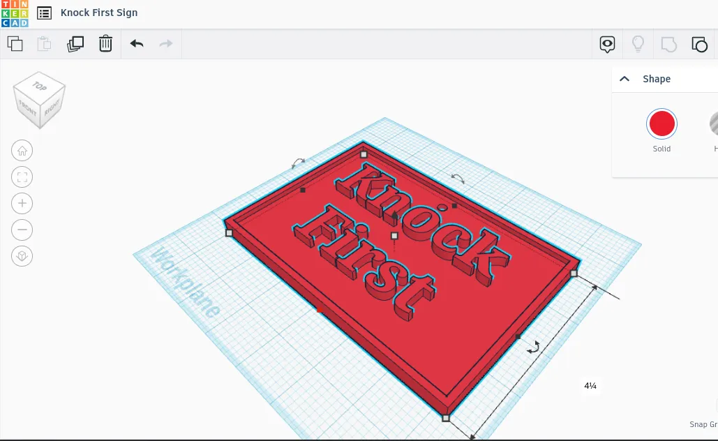Knock First Sign by Jack G | Download free STL model | Printables.com
