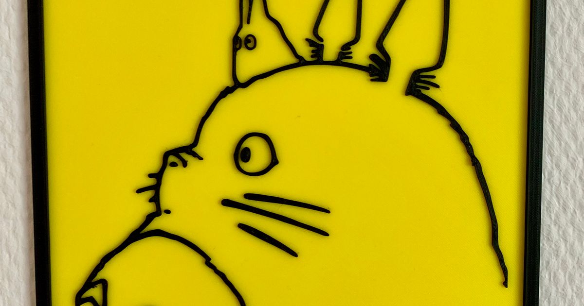 Totoro Side Portrait by Ben's 3D Prints | Download free STL model ...