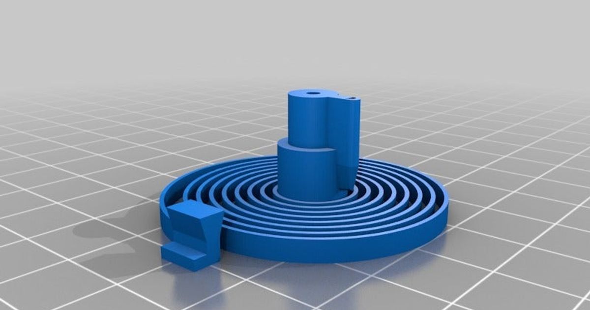 ABS printable Escapement Spring for 3D printed mechanical Clock with ...