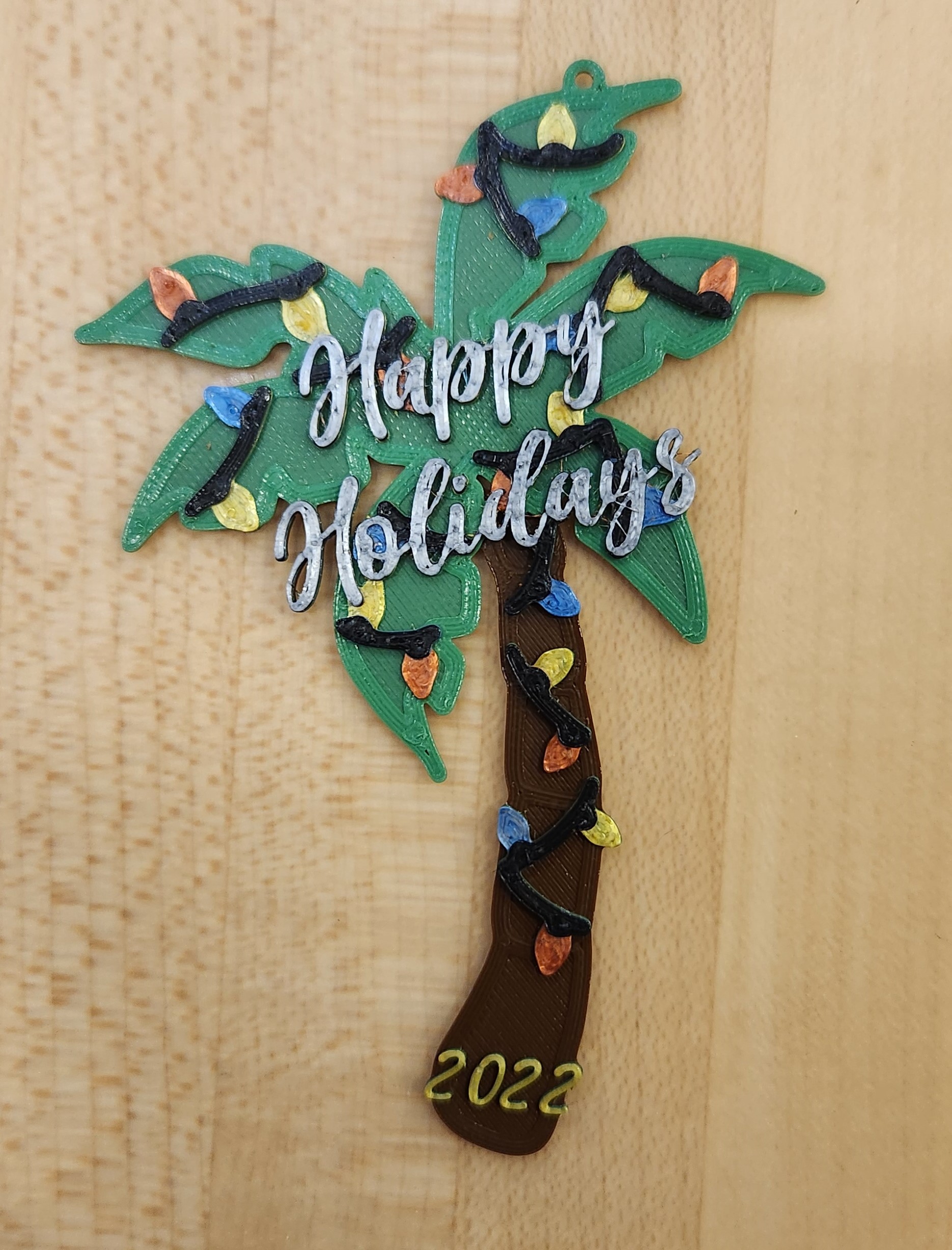 Palm Tree Christmas/Holiday Ornament by 3DontheGO | Download free STL ...