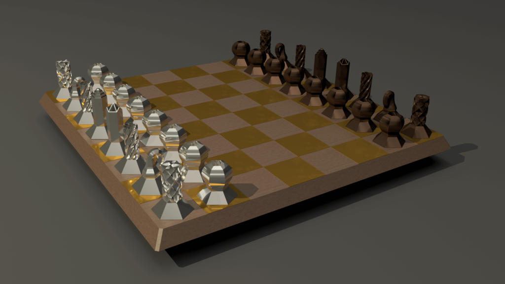 Modern Chess Set by FreshAndClean | Download free STL model ...