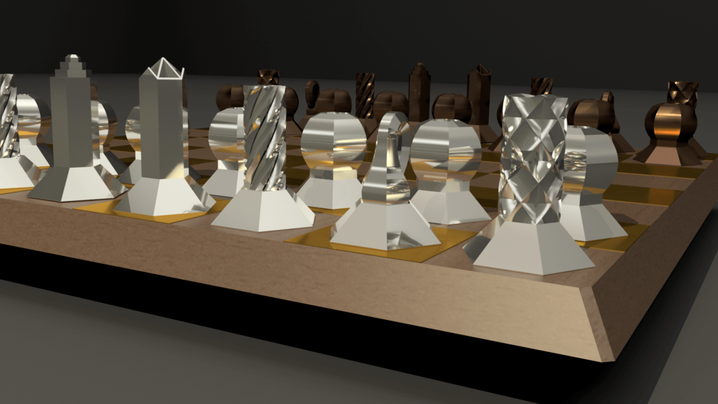 Modern Chess Set by FreshAndClean | Download free STL model ...