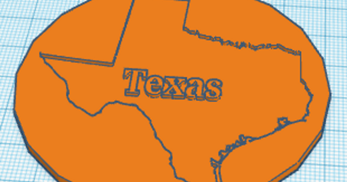 Texas coaster by The Rooster | Download free STL model | Printables.com