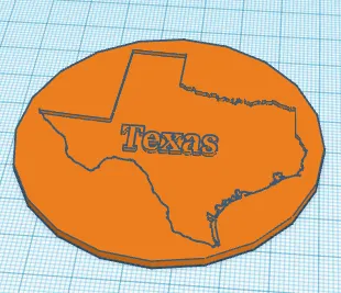 Texas coaster by The Rooster | Download free STL model | Printables.com