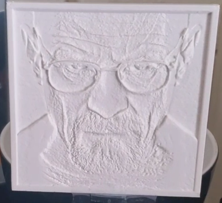 Walter White Lithophane by ObliviousOrange | Download free STL model ...
