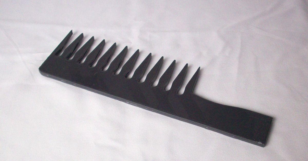 Comb - Curly Hair by cSandra | Download free STL model | Printables.com