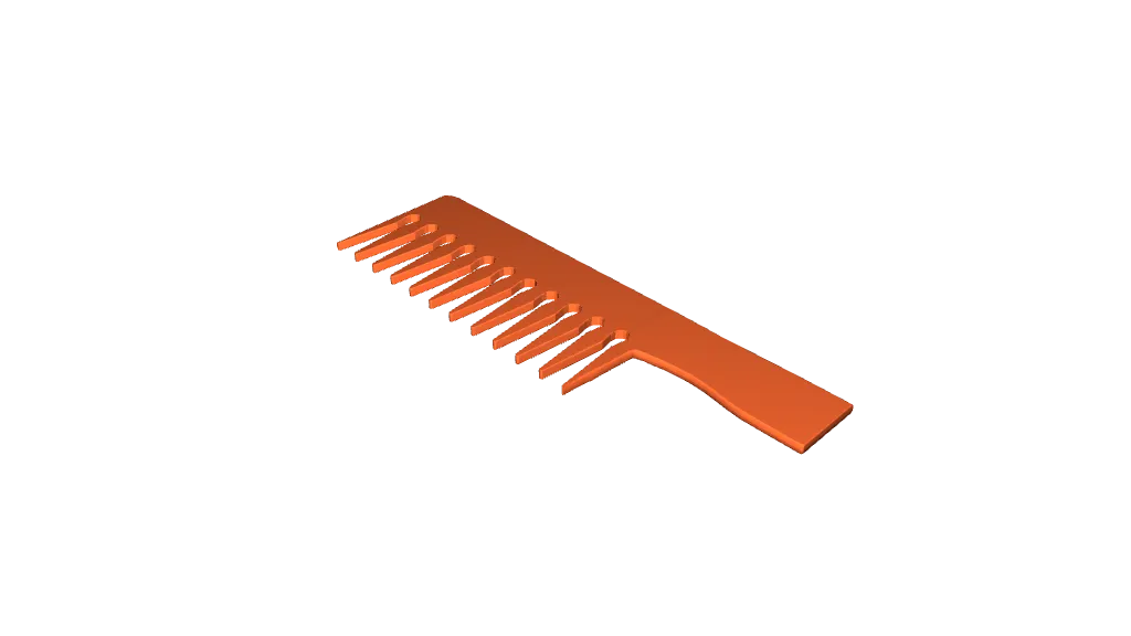 Comb - Curly Hair by cSandra | Download free STL model | Printables.com