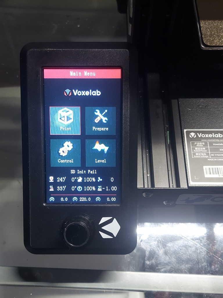 Voxelab Aquila vertical display thick left hand and right hand versions ...